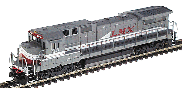 Atlas - Diesel GE Dash 8-40B w/Lenz Decoder - LMX #8577 (gray, white, red) - 150-48749