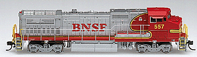Atlas - Diesel GE Dash 8-40BW Powered - w/Lenz Decoder - BNSF #557 (red ...