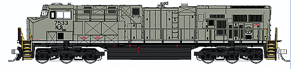 Fox Valley - Diesel GE ES44DC w/3-Window Cab, High Numberboards, Hi-Ad ...