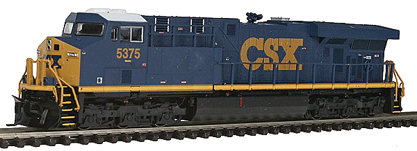 Fox Valley - Diesel GE ES44DC w/Low Numberboards, Hi-Ad Trucks - Standard DC - CSX #5375 (blue ...