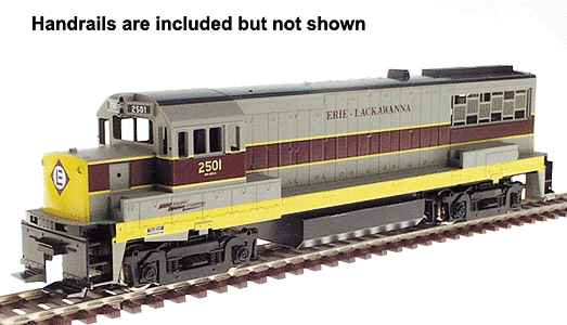 Stewart Hb - Diesel GE U25B Phase II Powered - Erie Lackawanna #2501 - 691-7210