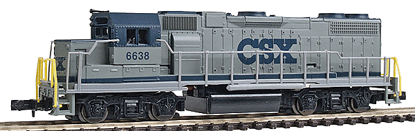Life-Like - Diesel GP38-2 Powered - CSX (gray) - 433-7842