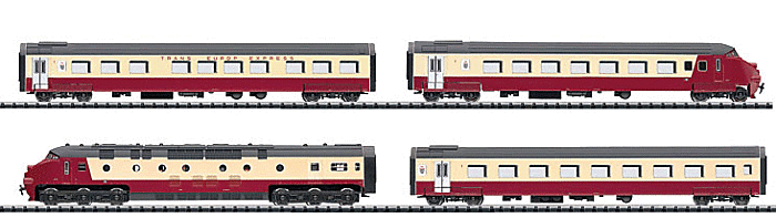 Trix - Diesel Passenger TEE Express Rail Car Train, DCC/SX, Sound ...
