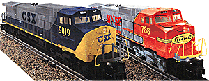 Lionel - Diesel Powered GE Dash 9-44CW Widecab - BNSF #788 (Warbonnet red, silver, yellow ...