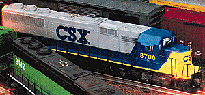 Lionel - Diesel Powered SD60MAC Standard Cab - CSX #8700 (blue, gray, yellow) - Traditional ...