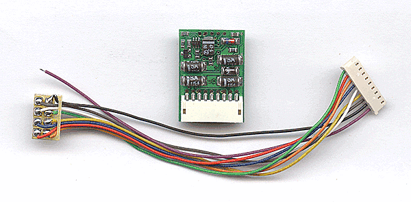 Lenz - Digital Plus NMRA DCC Decoders - JST Harness Series Decoder - 4 Function, 80mm Harness ...