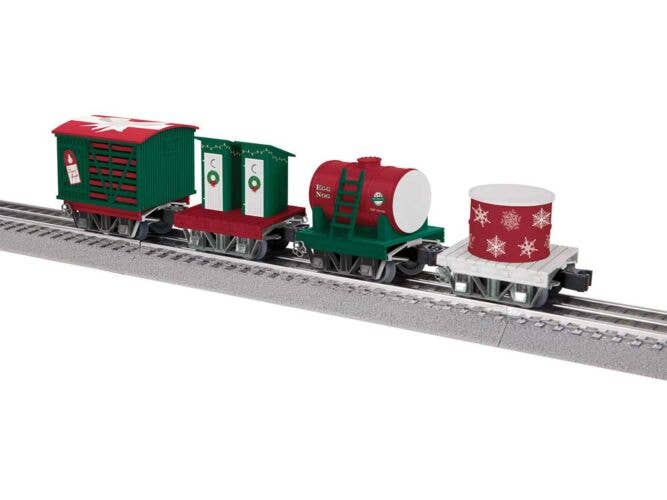Lionel - Disconnect 4-Car Set - 3-Rail - Ready to Run - Christmas (1 ...