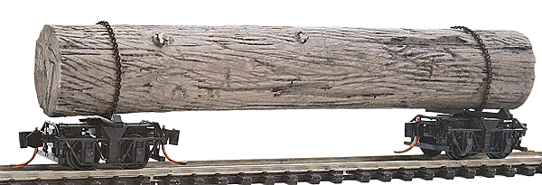 MicroTrain - Disconnect Log Car - Ready to Run - With 50' Resin Single ...