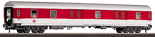 Roco - Dm905 Package Car Era V - DB-AG (red, white, gray roof) - 625-45371