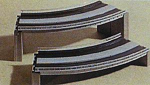 HORNBY - Double Curved Bridge Section - Double Track, 45 Degree 7-1/2 ...