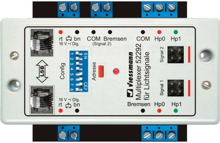 Viessmann - Double Multiplexer Control Module with DCC Decoder - AC: 10 ...