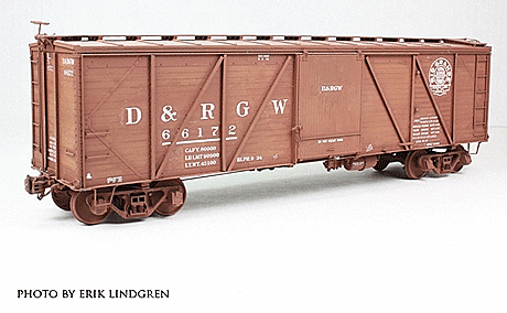 San Juan - D&RGW Fowler Wood Boxcar - Proto 48 Kit - Denver & Rio ...