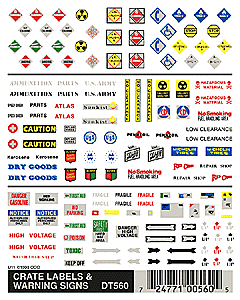 Woodland - Dry Transfer Signs - Crate, Labels & Warning Signs - 785-560
