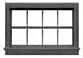 Tichy - Eight-Pane Window with Precut Glazing - 50 x 32" Scale, .35 x ...