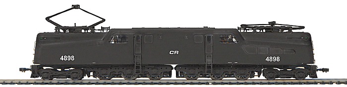 MTH - Electric GG1 w/Proto-Sound 3.0, DCC & Operating Pantographs - Conrail #4898 (black, Small ...
