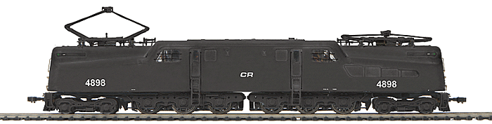 MTH - Electric GG1 w/Proto-Sound 3E+, DCC & Operating Pantographs - Conrail #4898 (black, Small ...