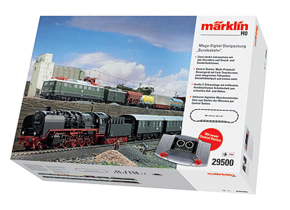 Marklin - Electric/Steam Mega 2-Train Starter Set w/Central Station ...