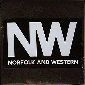 Microscale - Embossed Die-Cut Metal Sign - Norfolk & Western (Late Logo ...