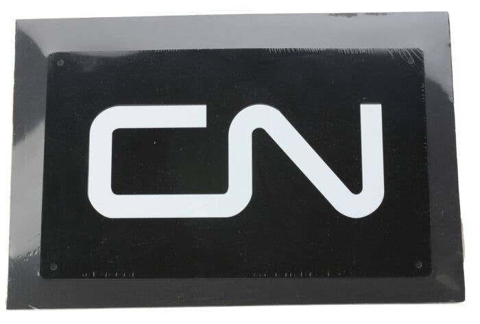 Microscale - Embossed Die-Cut Metal Sign - Canadian National - 460-10041