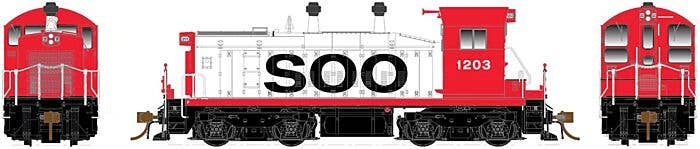 Rapido - EMD-GMD SW1200 - LokSound and DCC - Soo Line 1205 (white, red ...