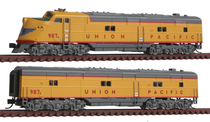 BLI - EMD E6A/Unpowered B Set w/Sound & DCC - Paragon2(TM) - Union Pacific #987, 987B (Armour ...
