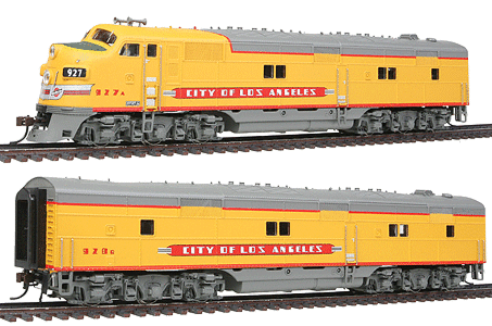 BLI - EMD E7 Powered A-Unpowered B Set w/Sound & DCC - Paragon2(TM) - Union Pacific #LA7 & 8 ...