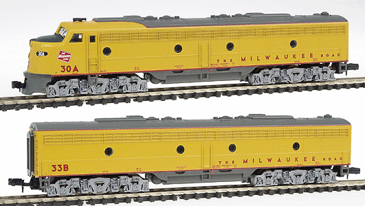 Life-Like - EMD E8/9 A-B Set - Standard DC - PROTO N(TM) - Milwaukee Road #30A - No Mars Light ...