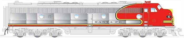 BLI - EMD E8 Powered Am-Unpowered Bm Set w/Sound & DCC - Paragon2(TM) - Santa Fe #80L, 80A ...