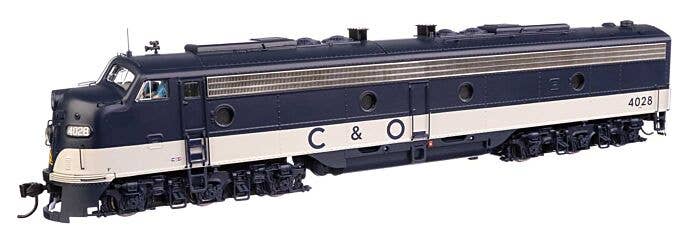 Walthers - EMD E8A - Standard DC - Chesapeake & Ohio #4028 - 920-49913