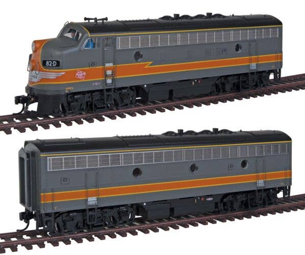 Walthers - EMD F3A-B Set - Standard DC - Milwaukee Road #82D, 82C (gray ...