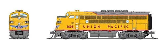 BLI - EMD F3A - Sound and DCC - Paragon4 - Union Pacific #1409 (Armour Yellow, gray, red) - 187-7740