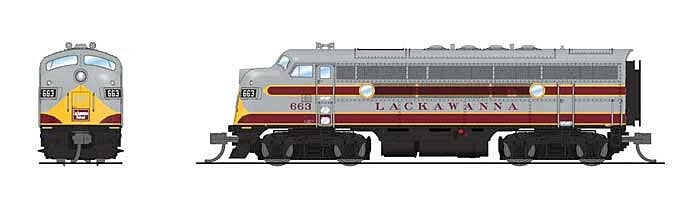 BLI - EMD F3A - Sound and DCC - Paragon4(TM) - Delaware, Lackawanna & Western #664 (Restored ...