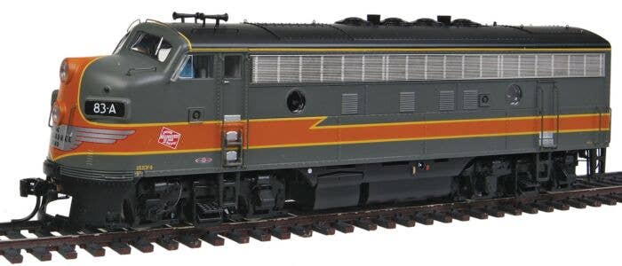 Walthers - EMD F3A - Standard DC - Milwaukee Road #83A (gray, orange ...