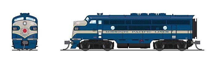 BLI - EMD F3A - Standard DC - Stealth - Missouri Pacific #523 (Eagle ...