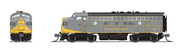 BLI - EMD F3A - Standard DC - Stealth - Clinchfield #800 (Restored ...