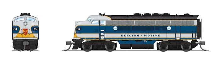 BLI - EMD F3A - Standard DC - Stealth - Electro-Motive Division #754A2 ...