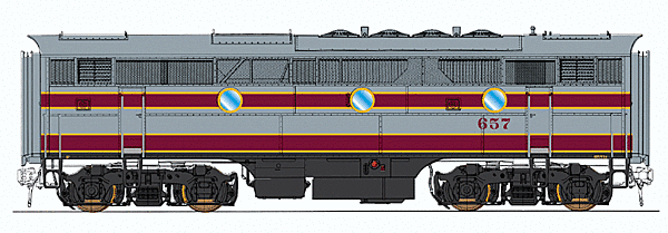 Intermount - EMD F3B - Standard DC - Delaware, Lackawanna & Western (Freight Scheme, gray ...