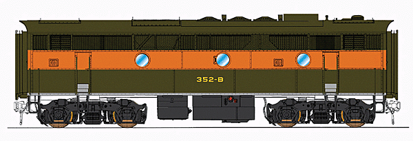 Intermount - EMD F3B - Standard DC - Great Northern (Simplified Scheme ...