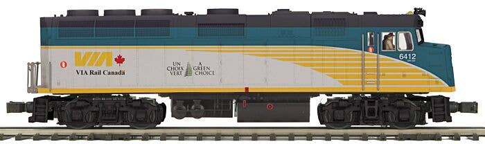 MTH - EMD F40PH - 3-Rail w/Hi-Rail Wheels & Proto-Sound 3.0 - VIA Rail ...
