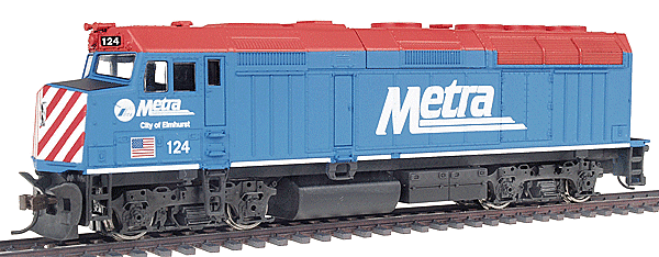 Walthers - EMD F40PH - Standard DC - Chicago Metra #124 "City of ...