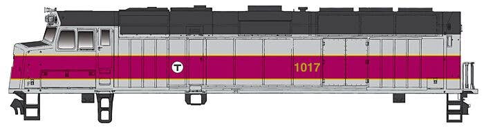 Walthers - EMD F40PH - Standard DC - Massachusetts Bay Transit ...