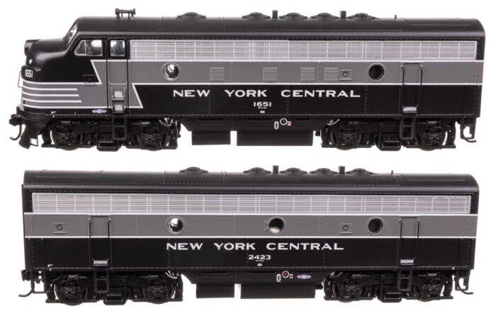 Walthers - EMD F7 A-B Set - Standard DC - New York Central #1651/2423 ...