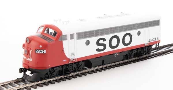 Walthers - EMD F7 A - Standard DC - Soo Line #2203B (red, white, black ...