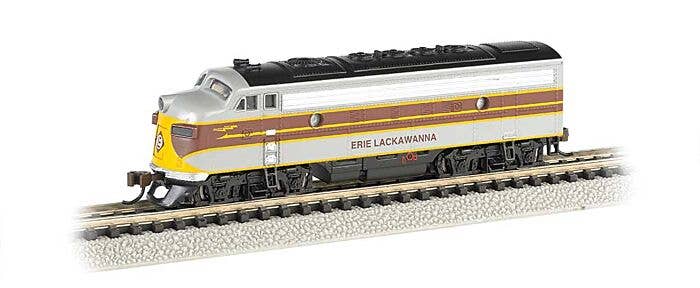 Bachmann - EMD F7A - DCC - Erie-Lackawanna #7101 (gray, maroon, yellow) - 160-63754