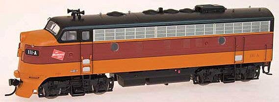 Intermount - EMD F7A - Standard DC - Milwaukee Road (maroon, orange) - 85-49075