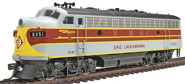 Intermount - EMD F7A - Standard DC - Erie Lackawanna (gray, maroon) - 85-49079