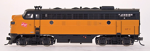 Intermount - EMD F7A - Standard DC - Milwaukee Road (orange, black, Logo on Cab) - 85-49085