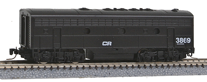 MicroTrain - EMD F7B - Standard DC - Conrail #3869 (black, white) - 489 ...