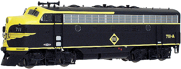 Intermount - EMD F7B - Standard DC - Erie (black, yellow w/Diamond ...