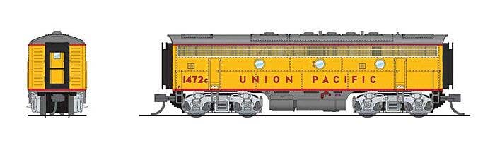 BLI - EMD F7B - Standard DC - Stealth - Union Pacific #1468B (Armour ...